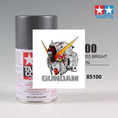 Sơn xịt mô hình Tamiya 85100 TS-100 SG Bright Gun Metal - GundamStation